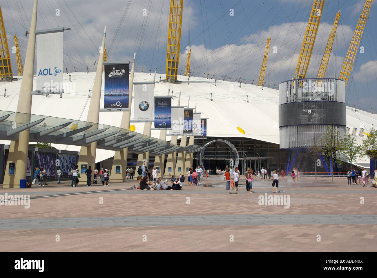 Revamped year 2000 Millennium Dome roof now known as The O2 & partly ...
