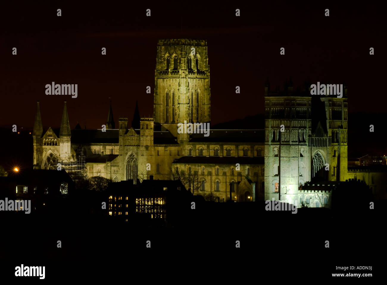 Durham Cathedral by night Stock Photo - Alamy