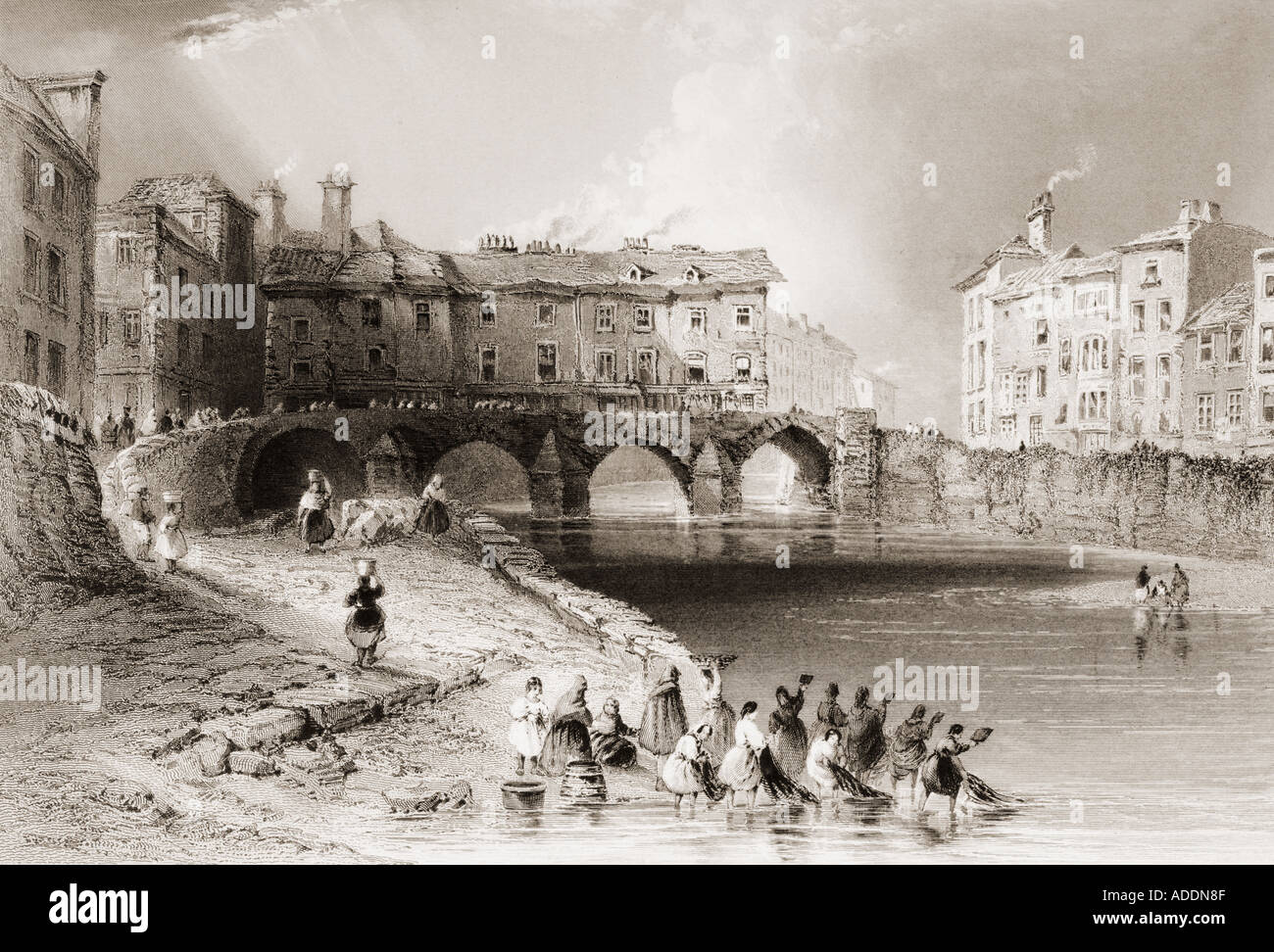 Old Boats Bridge, Limerick, Ireland Stock Photo - Alamy