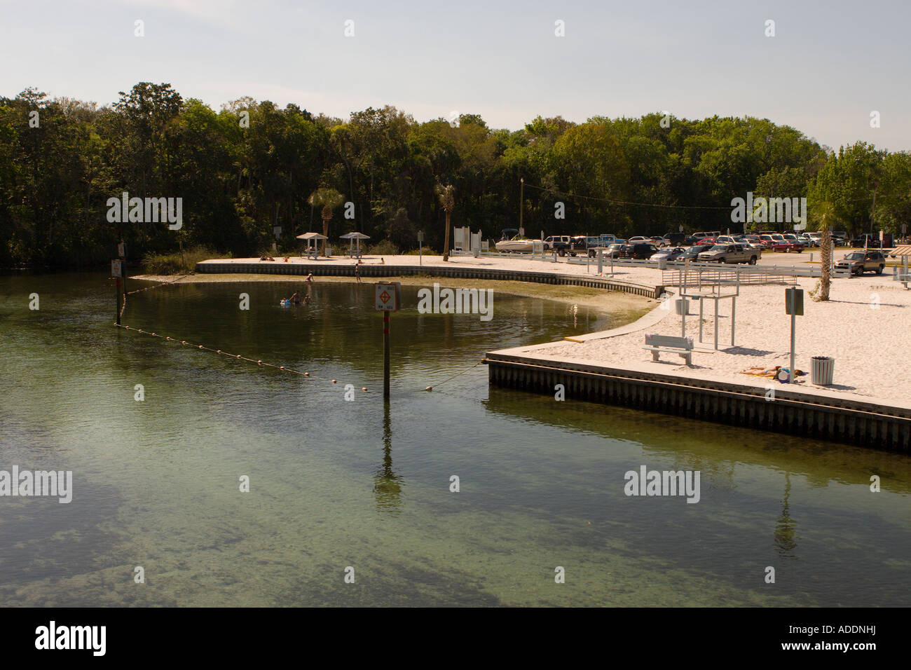 River Recreation Area with Sand and Water Amenities Stock Photo - Alamy