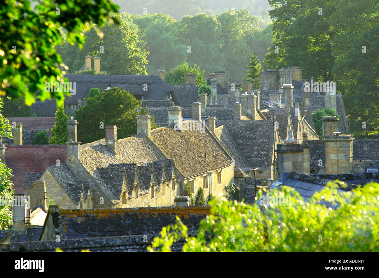 Stanton - scenic and picturesque village in Cotswold in the afternoon ...