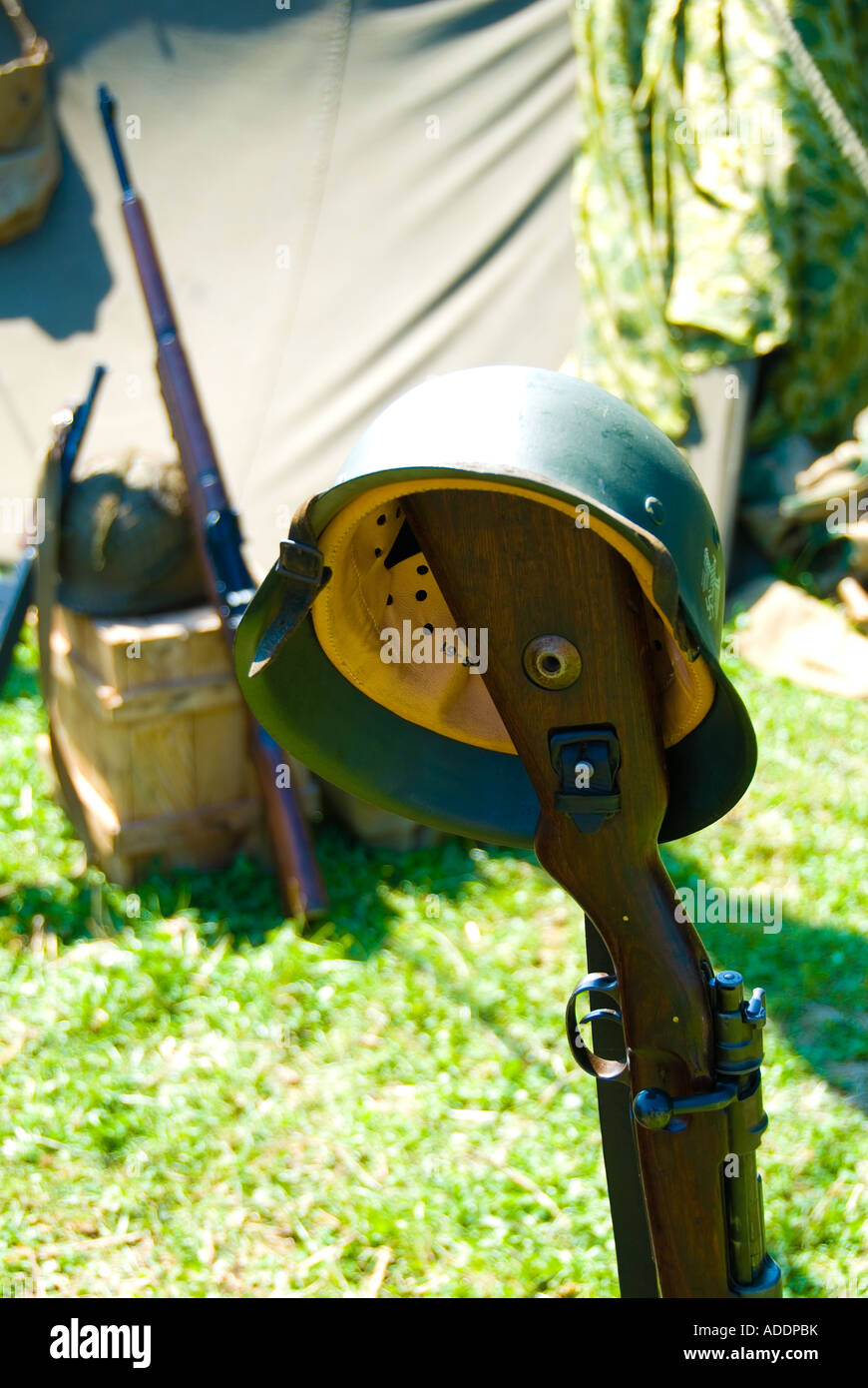 World War Two German Army Helmet Stock Photo - Alamy