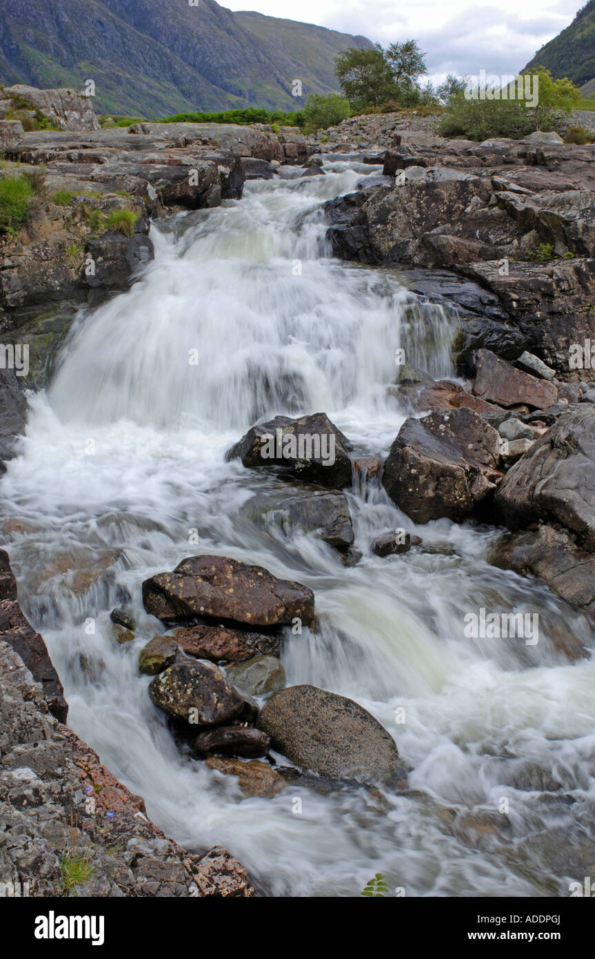 Glen Coe Waterfall Inverness-shire Stock Photo - Alamy