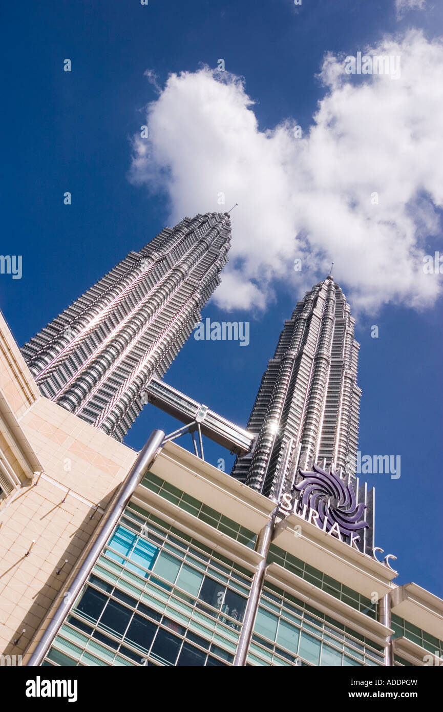 KLCC Towers in Kuala Lumpur, Malaysia. Formerly Petronas Towers Stock ...