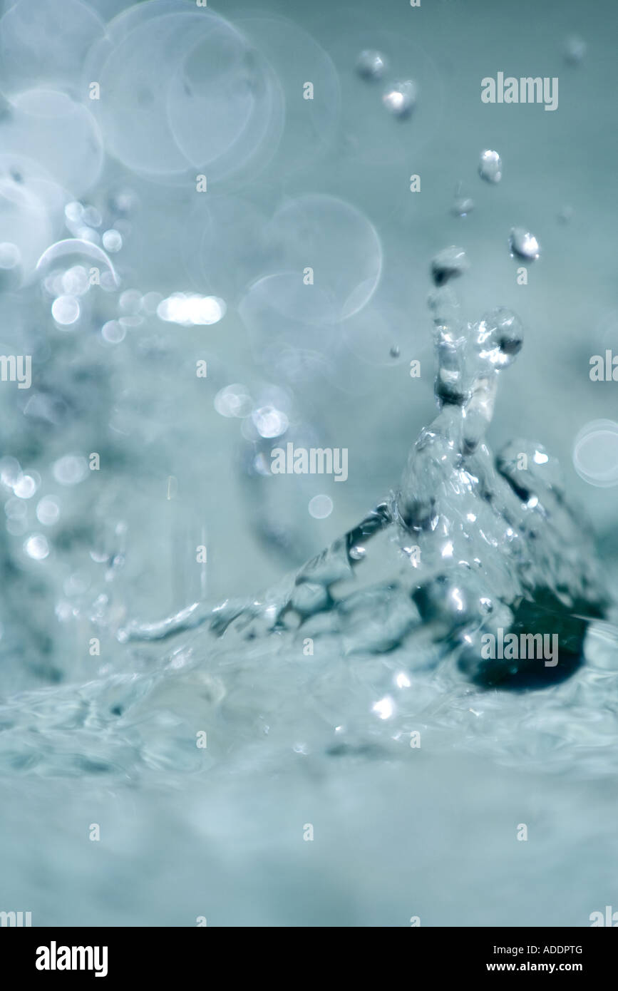 Water splashing, extreme close-up Stock Photo - Alamy