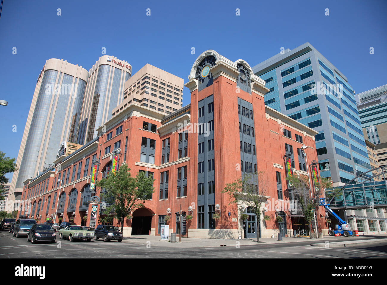 Canada Alberta Calgary downtown street scene modern architecture Stock ...