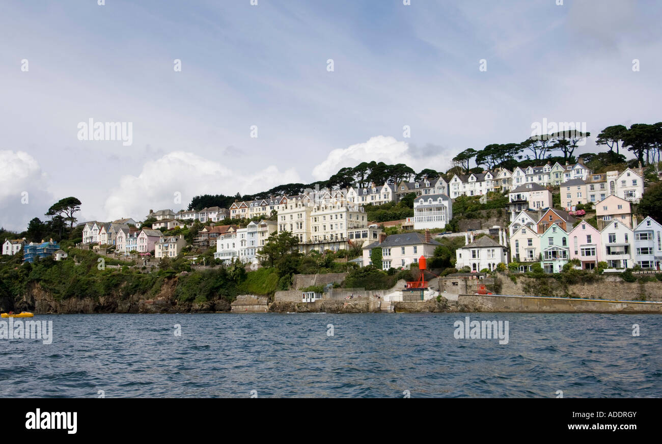 A view of the Town of Fowey Harbour Cornwall Stock Photo - Alamy