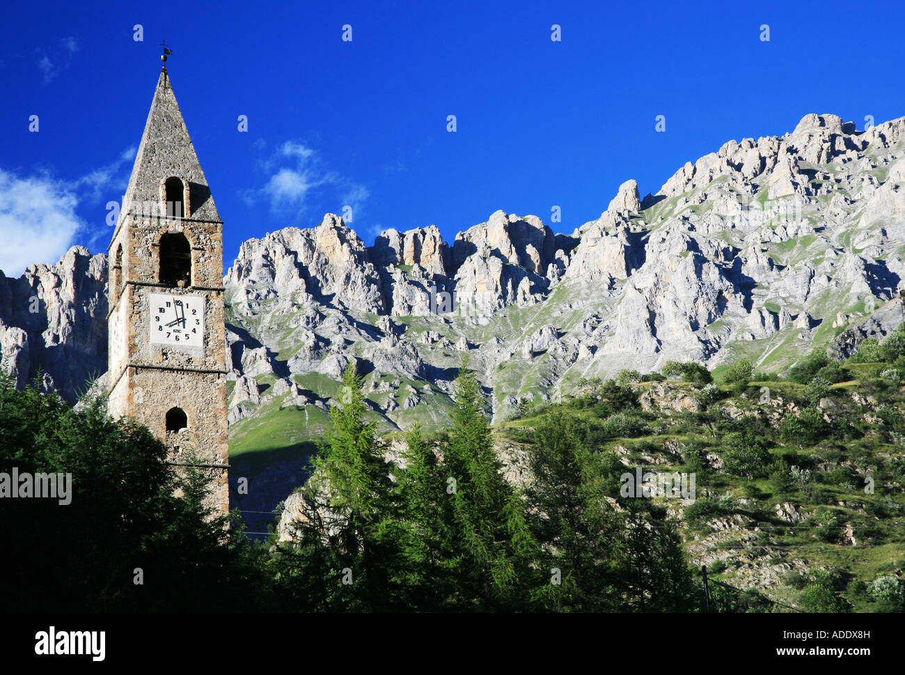 Alpine clock tower hi-res stock photography and images - Alamy