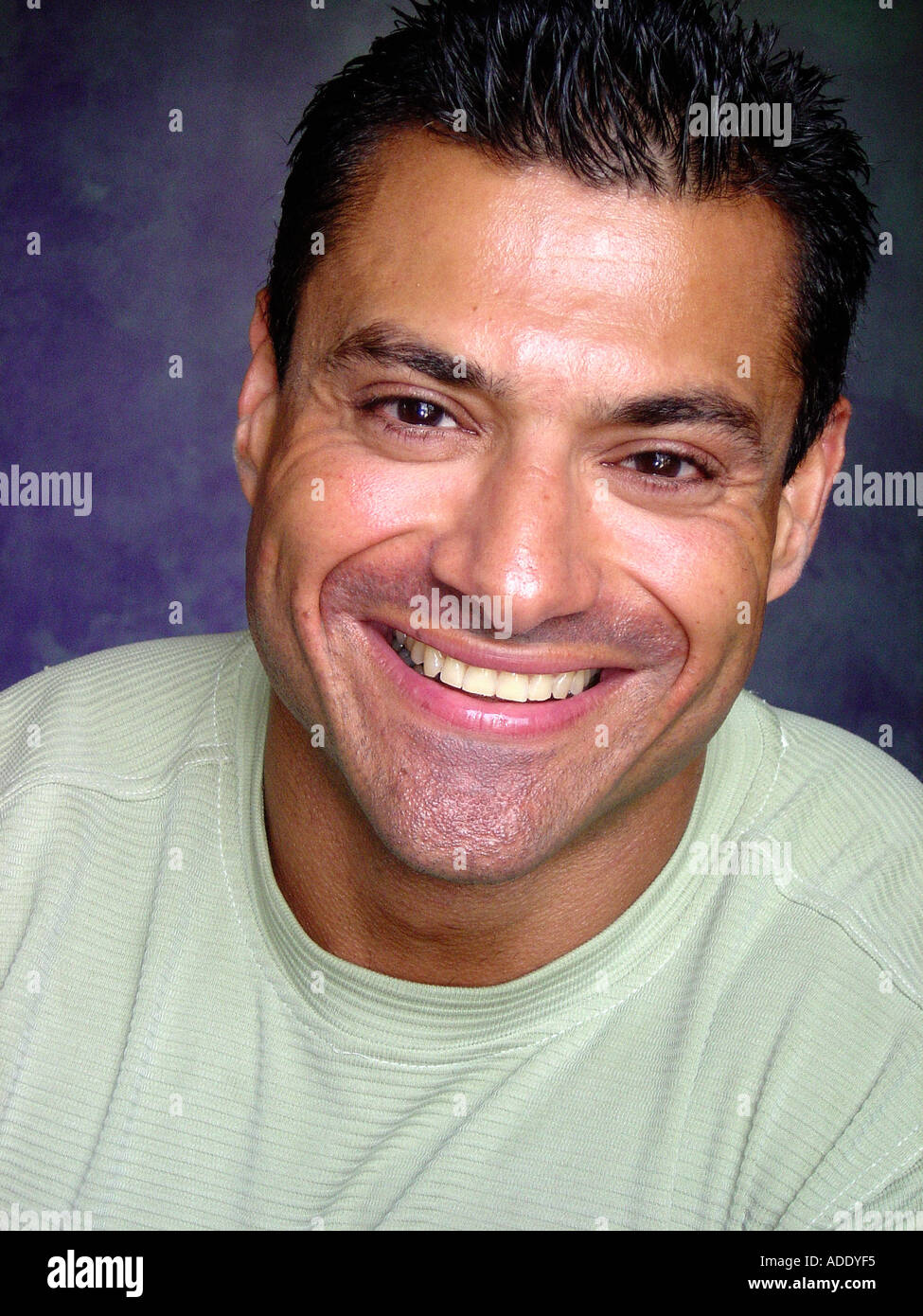 Head and Shoulders Portrait Head Shot of a Man of Latin Hispanic ...