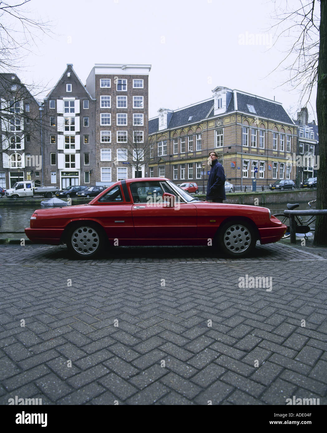 Man in the downtown of Amsterdam Stock Photo - Alamy