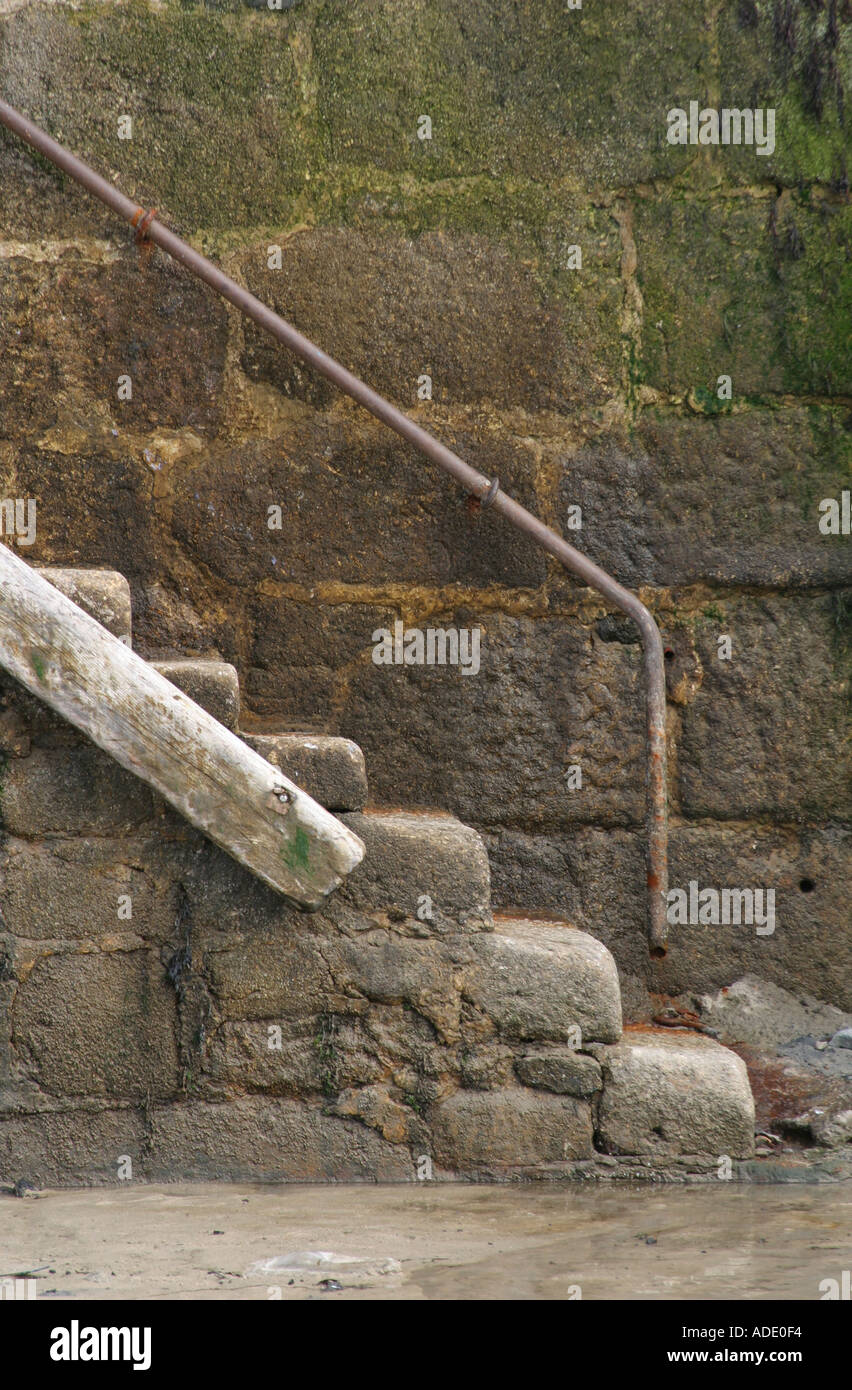 steps from harbour floor Stock Photo - Alamy