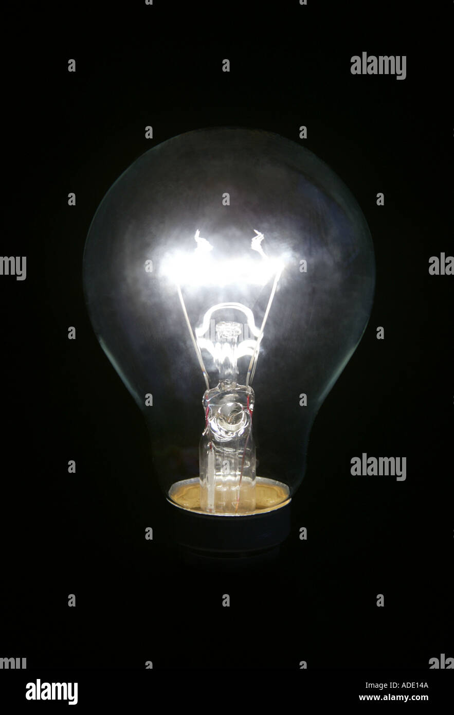 White Light Bulb Stock Photo - Alamy