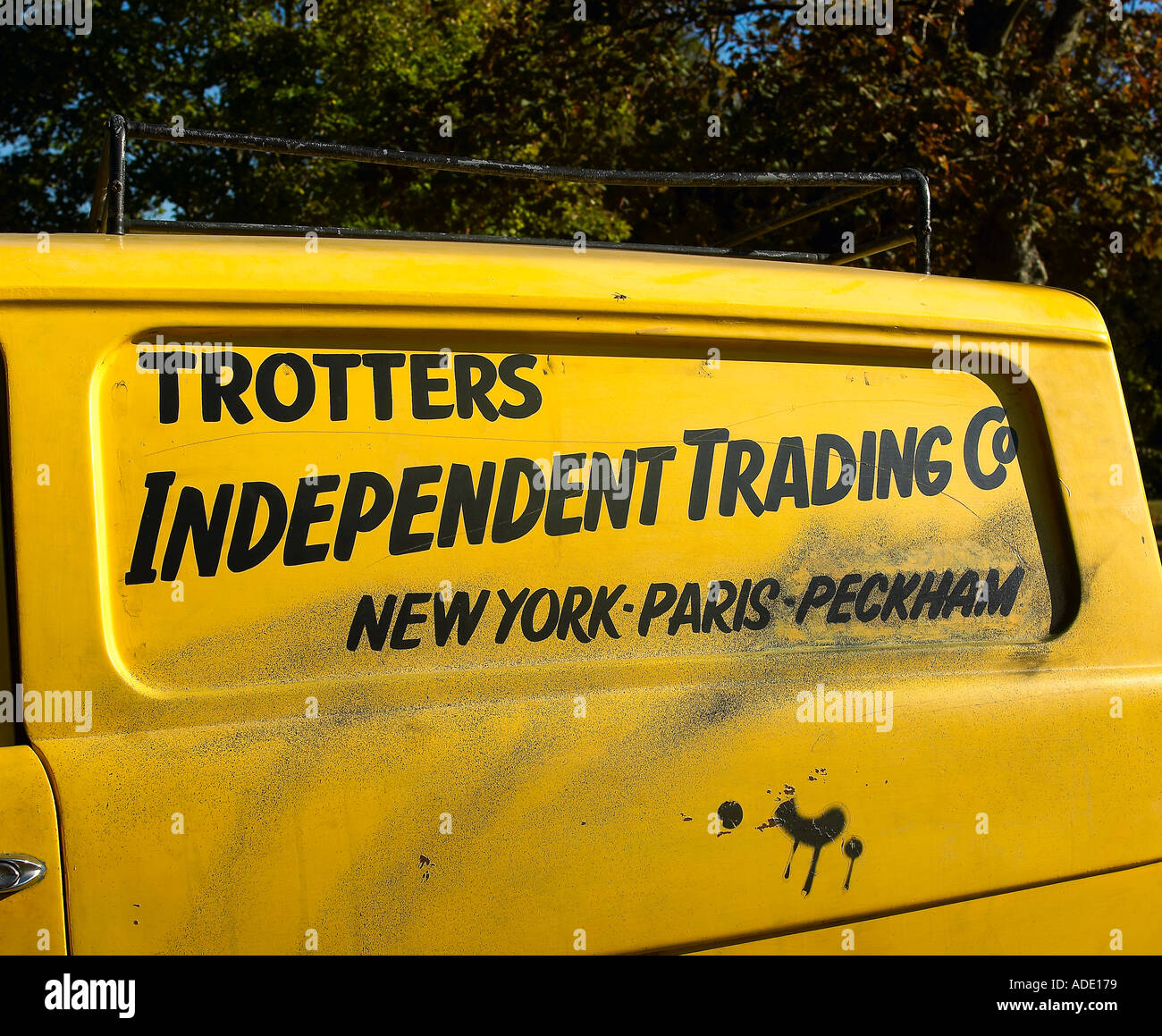 Trotter s Reliant Van from Only Fools and Horses tv programme Stock ...