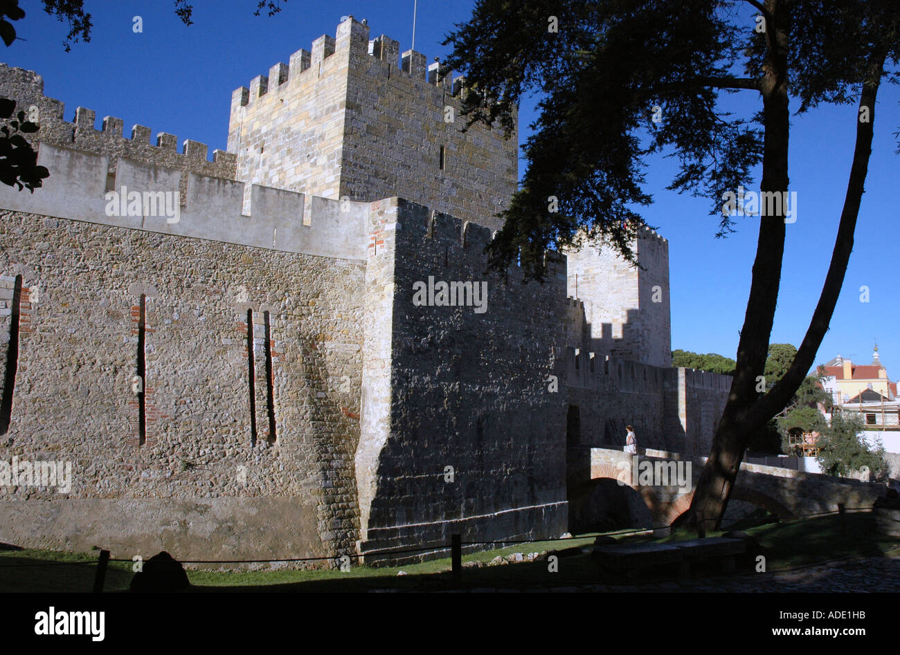 View of Castelo de São Jorge Saint Jorge Castle capital city Lisbon ...
