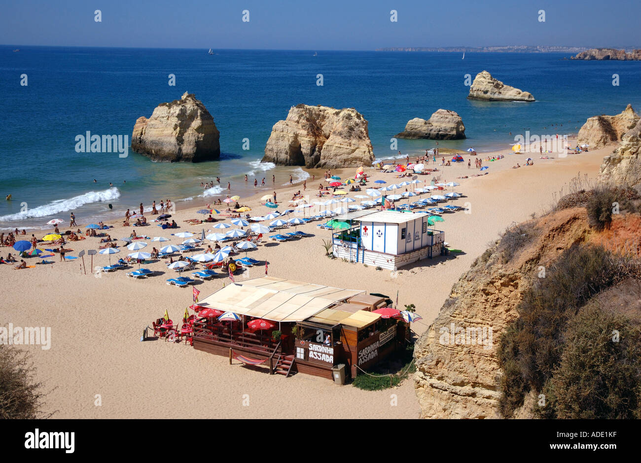 Panoramic view of the seafront and beach of Portimão Portimao Algarve ...