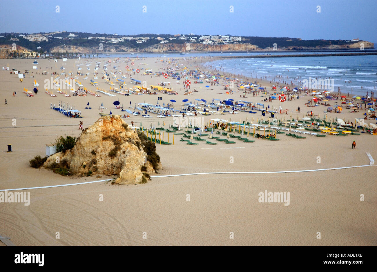 Panoramic view of the seafront and beach of Portimão Portimao Algarve ...