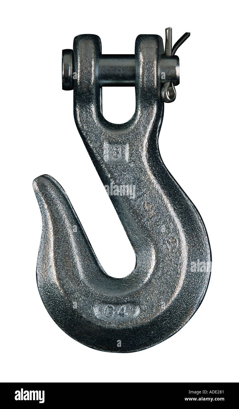 A large gray industrial metal hook Stock Photo - Alamy