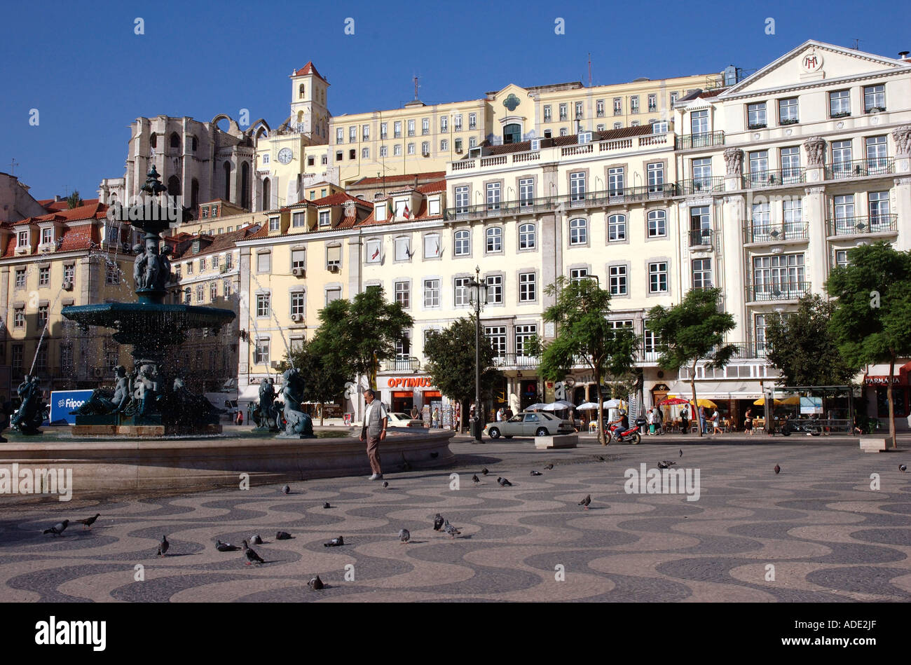 Piazza dom pedro iv hi-res stock photography and images - Alamy
