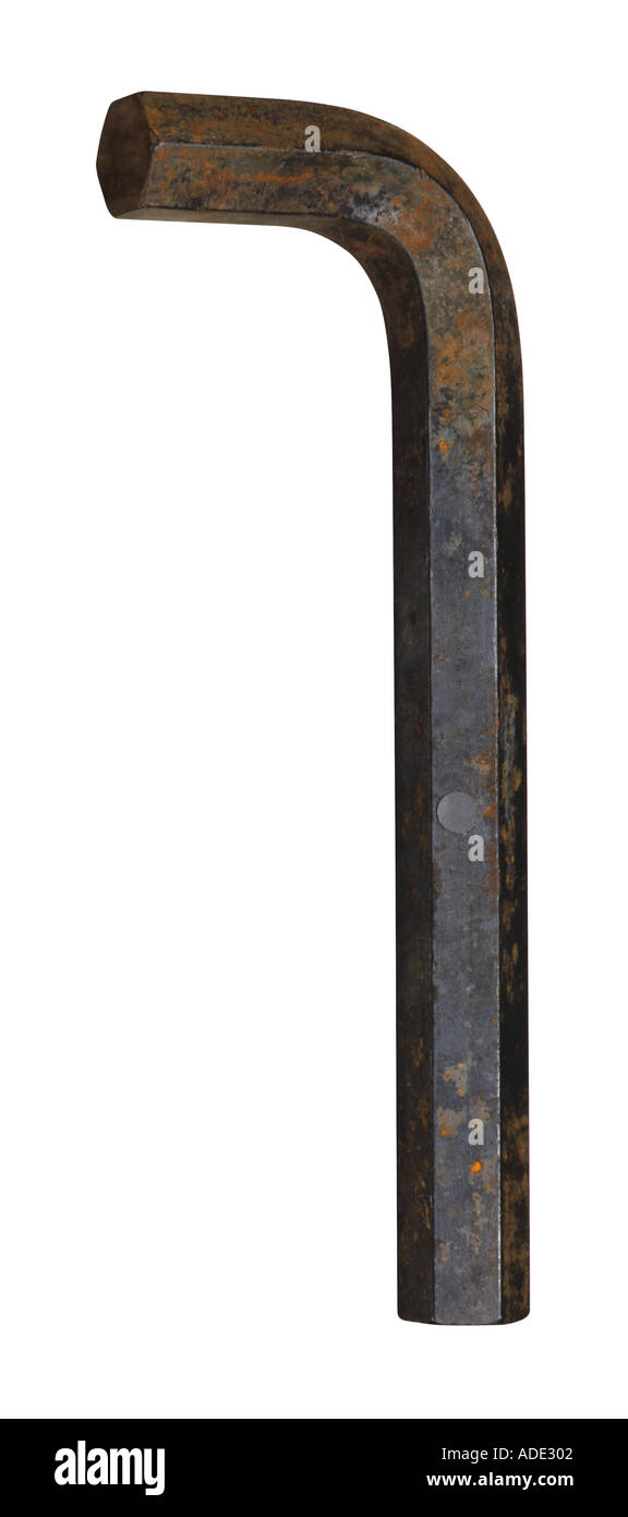 Metal hexagonal key Cut Out Stock Images & Pictures - Alamy