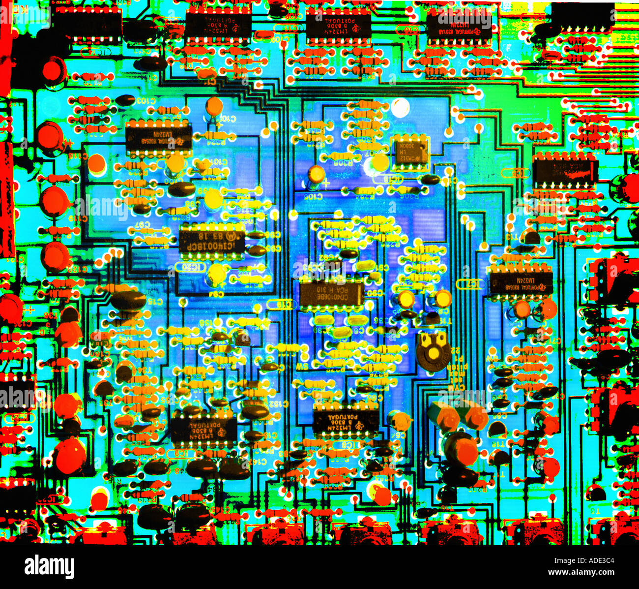 Circuitboard colour hi-res stock photography and images - Alamy