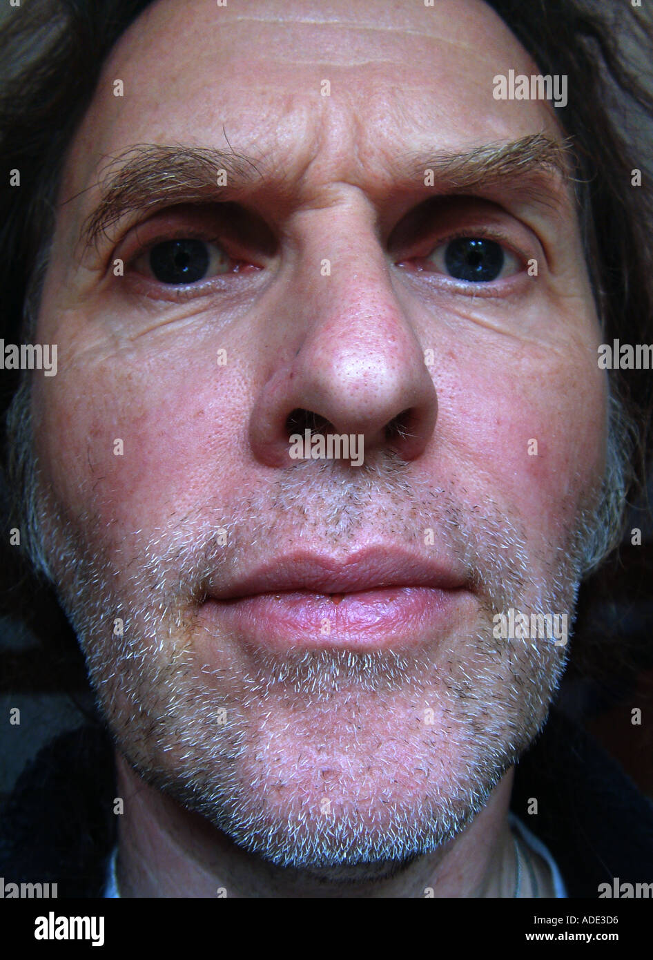 Unshaven serious hi-res stock photography and images - Alamy
