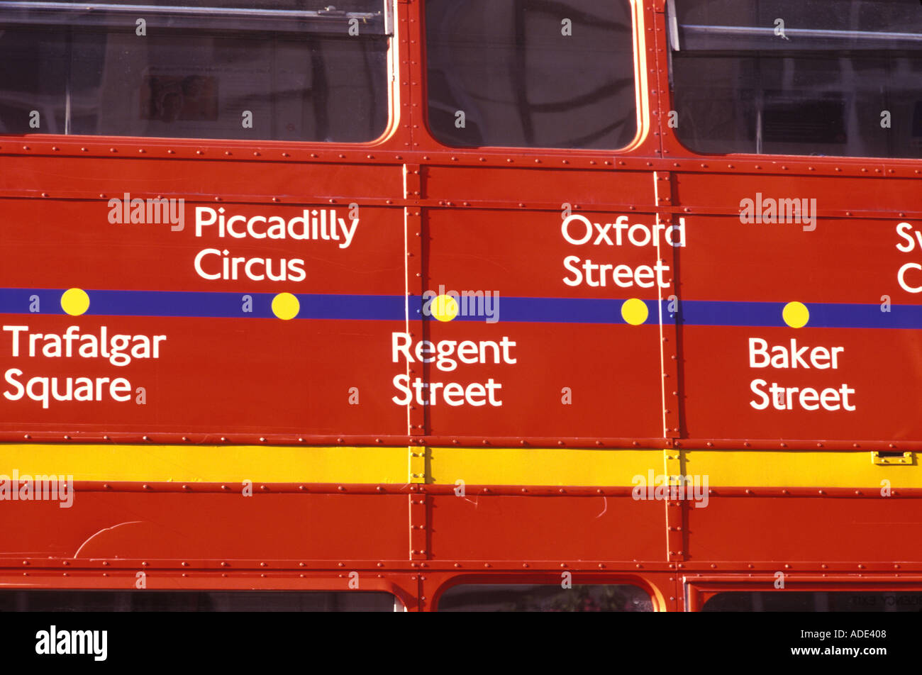 Bus Map London England Stock Photo - Alamy