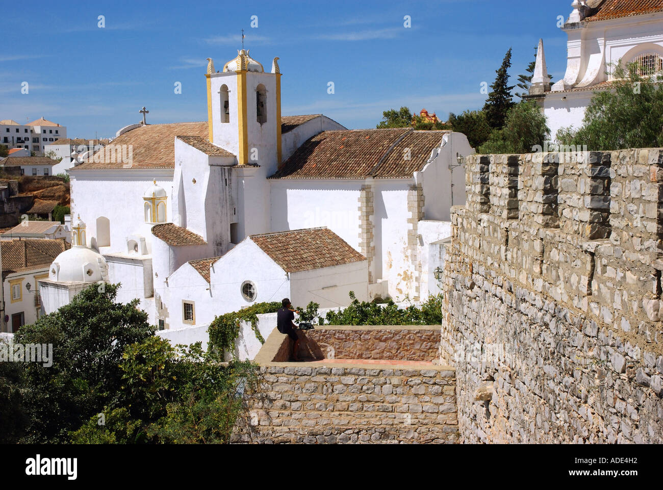 Panoramic view of Igreja de Santa Maria do Castelo Matriz St. Saint ...