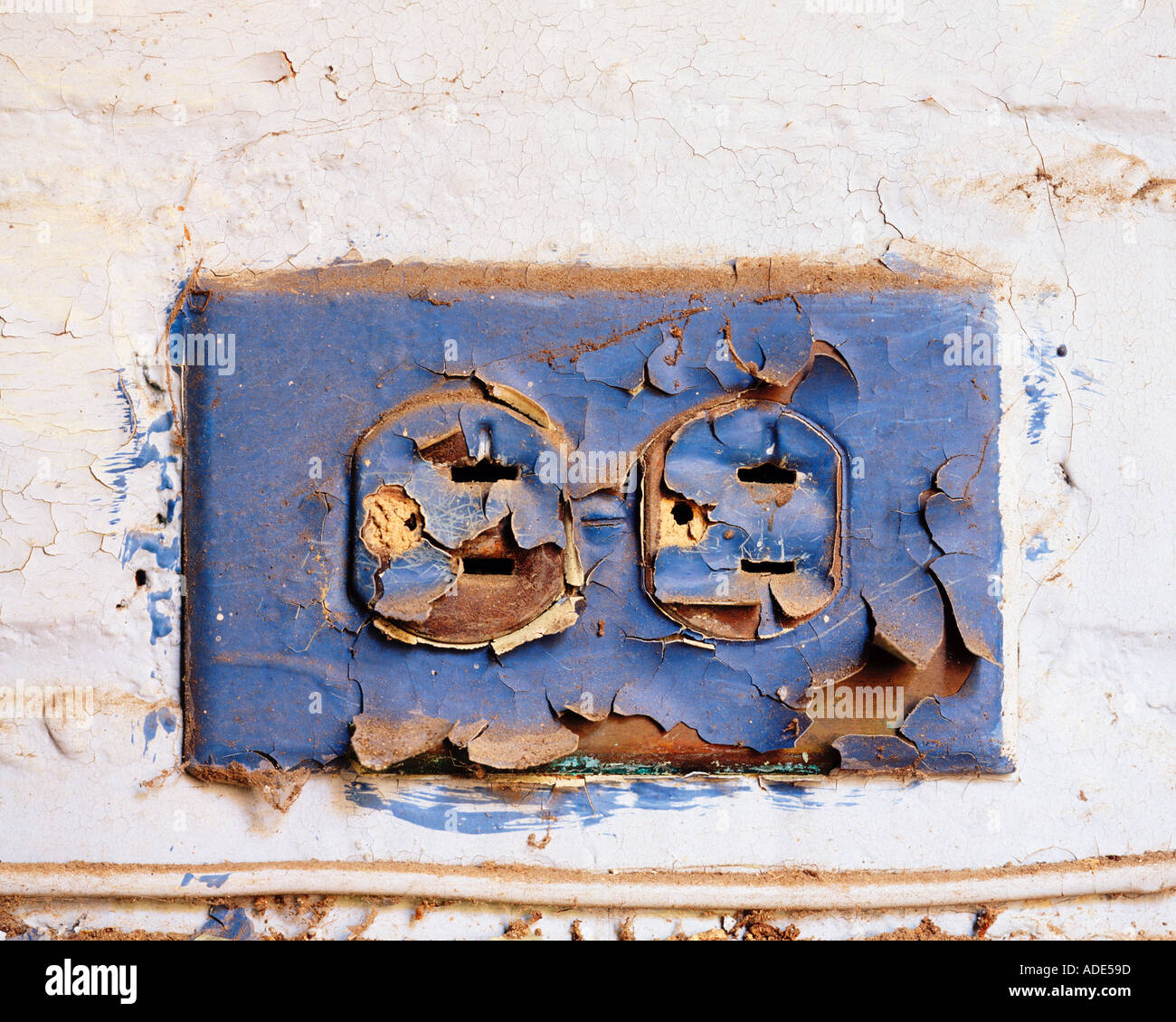 old electrical wall socket Stock Photo - Alamy