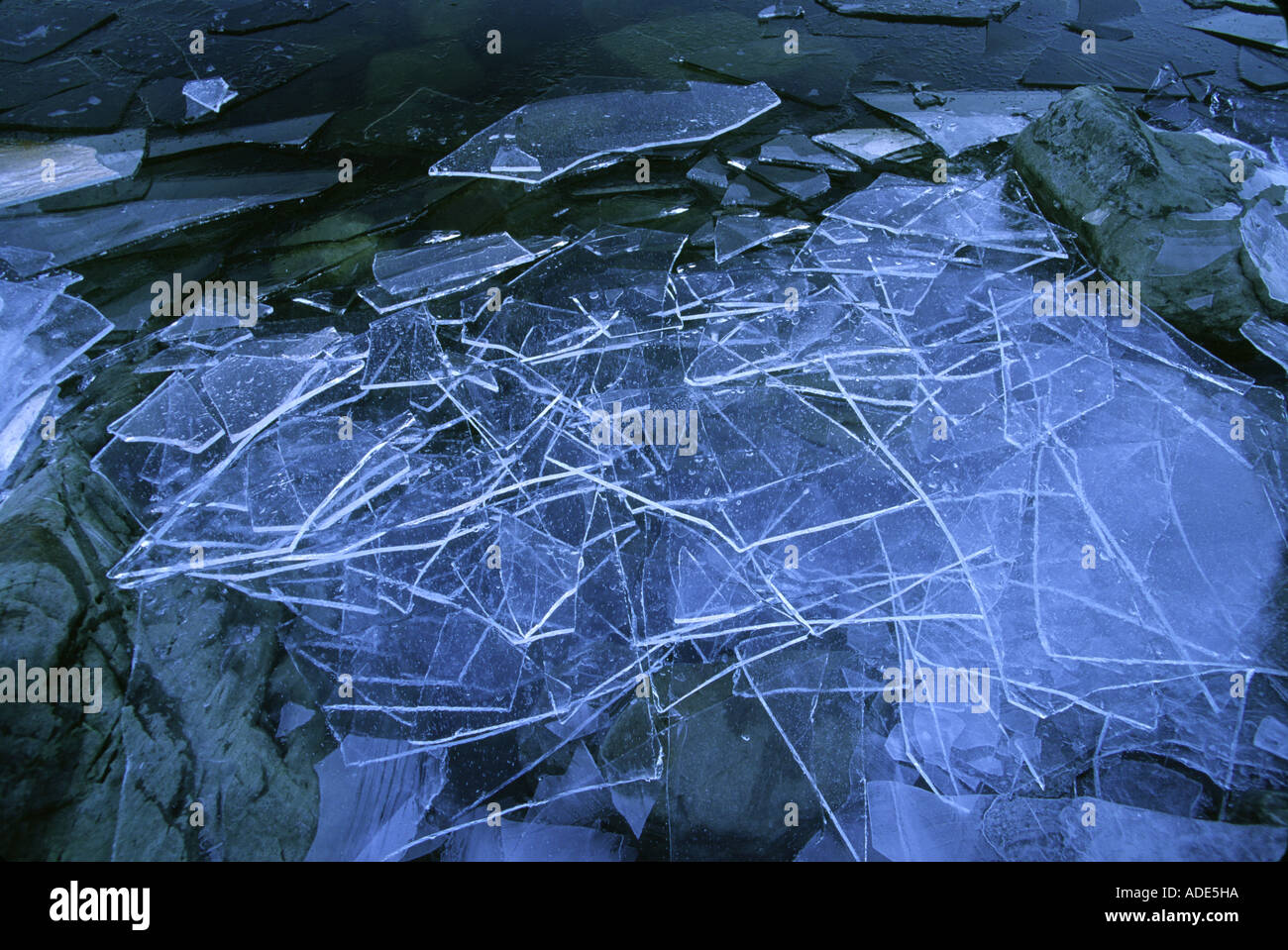 Sheets of ice Scotland UK Stock Photo - Alamy