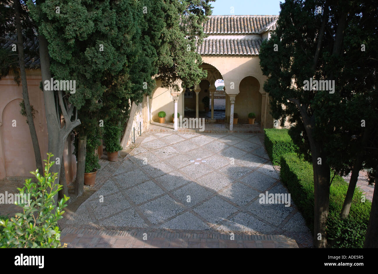 View of Alcazaba Palace Castle Gibralfaro Malaga Costa del Sol Sun ...