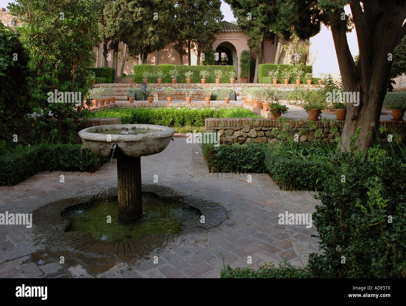 View of Alcazaba Palace Castle Gibralfaro Malaga Costa del Sol Sun ...