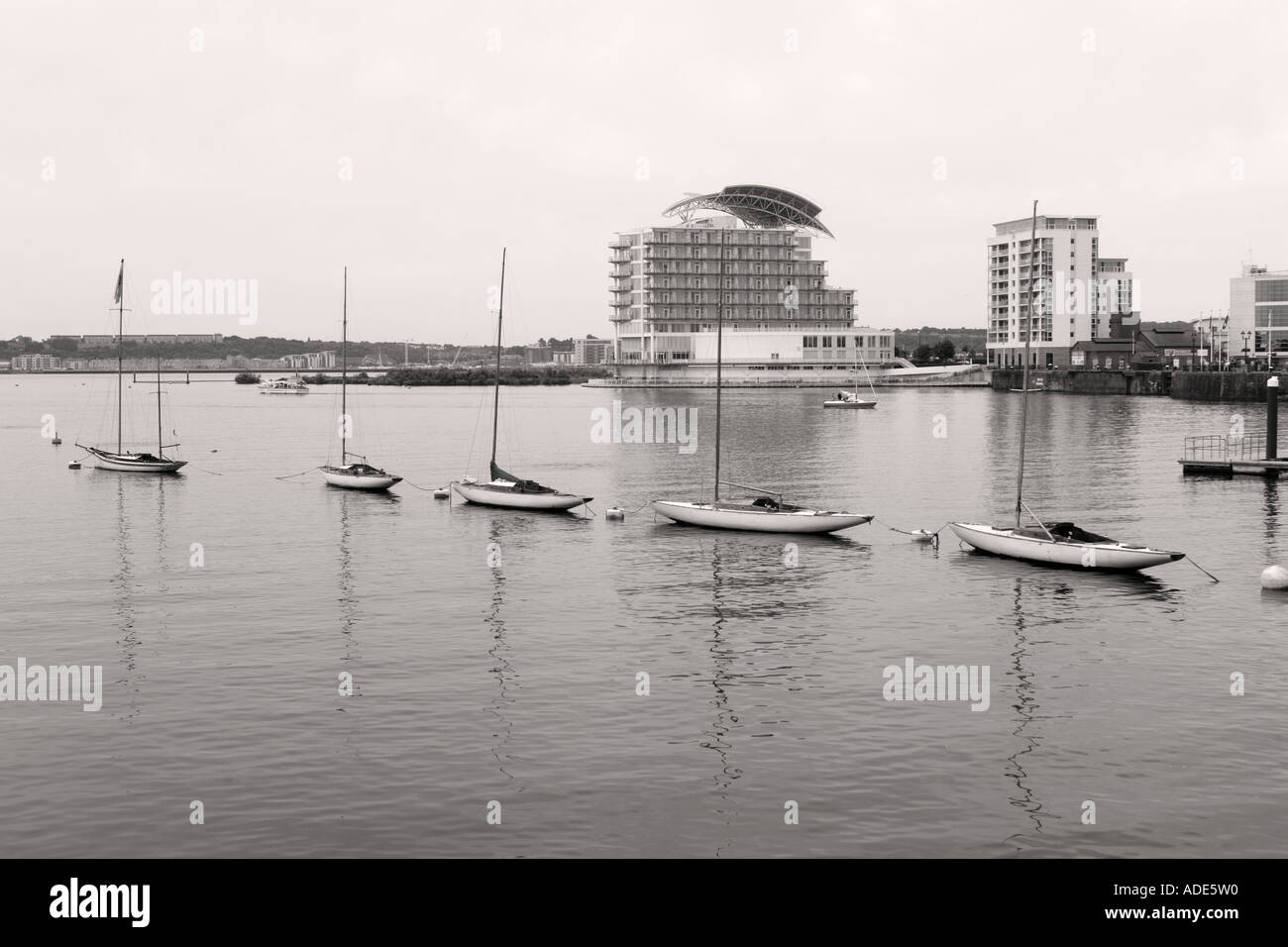 Waterfront Wales Cardiff Bay Cardiff Stock Photo - Alamy