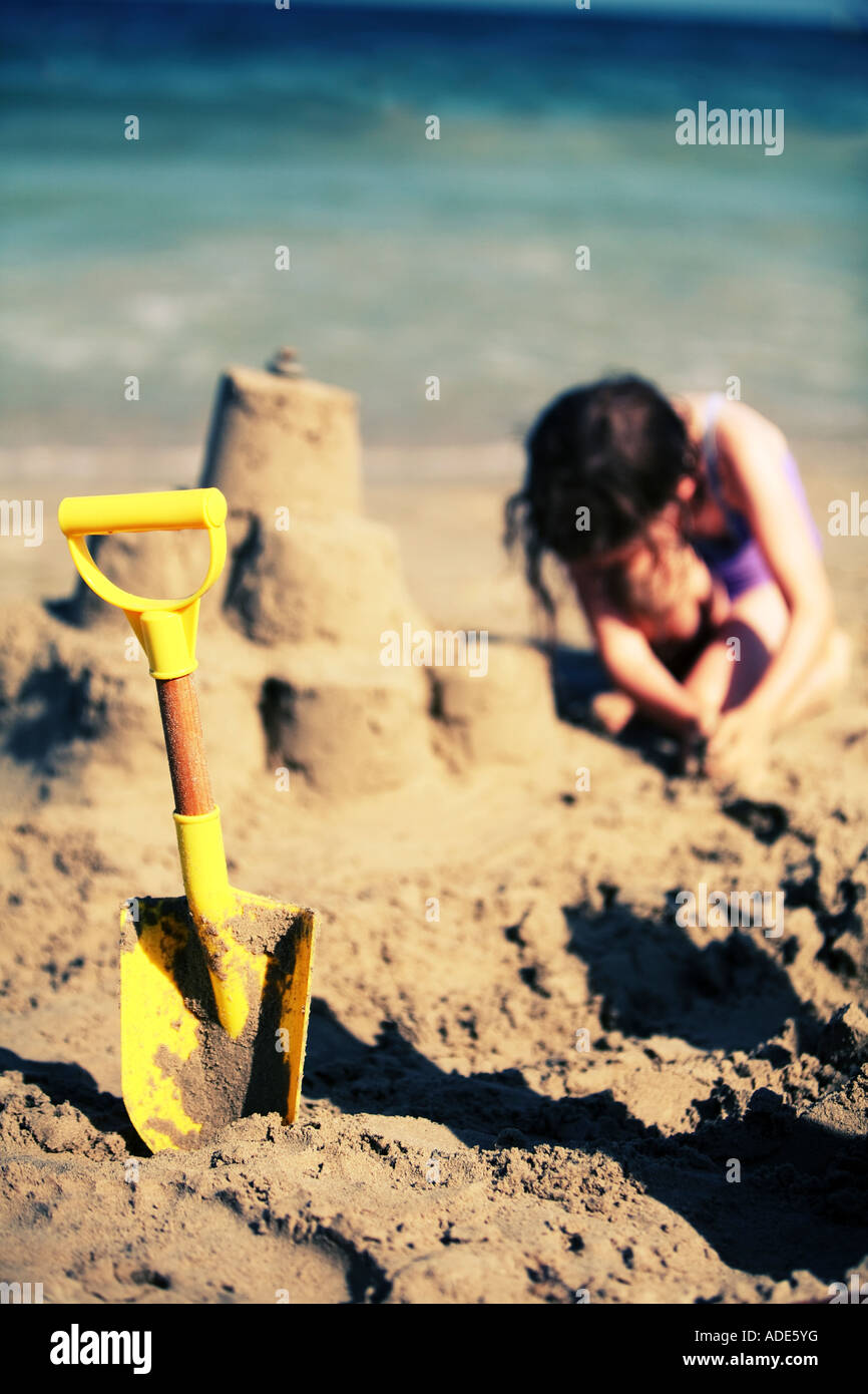 Building sandcastles on beach hi-res stock photography and images - Alamy
