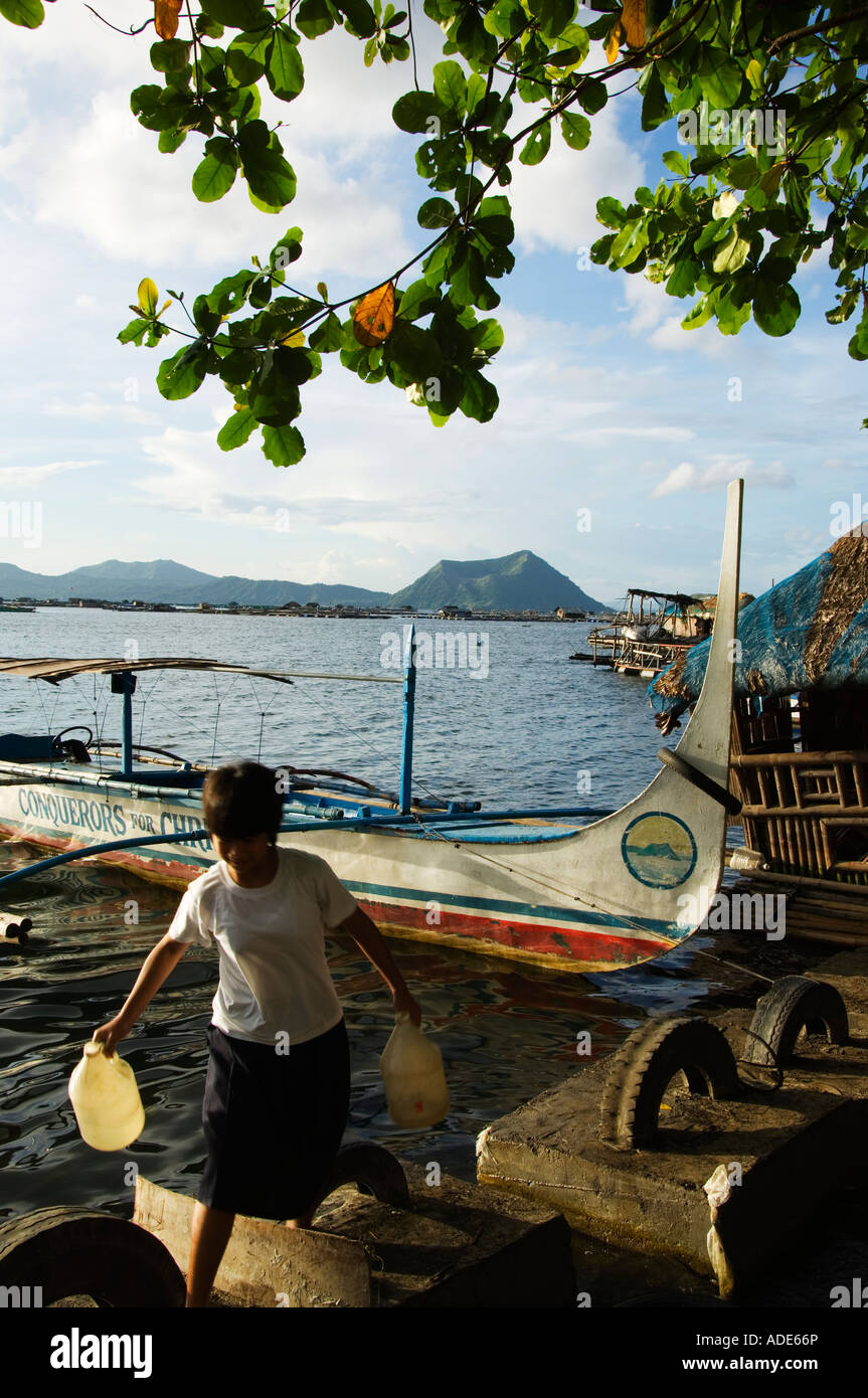 Philippines Luzon Talisay Town Lake Taal Taal Volcano Colourful Banka ...