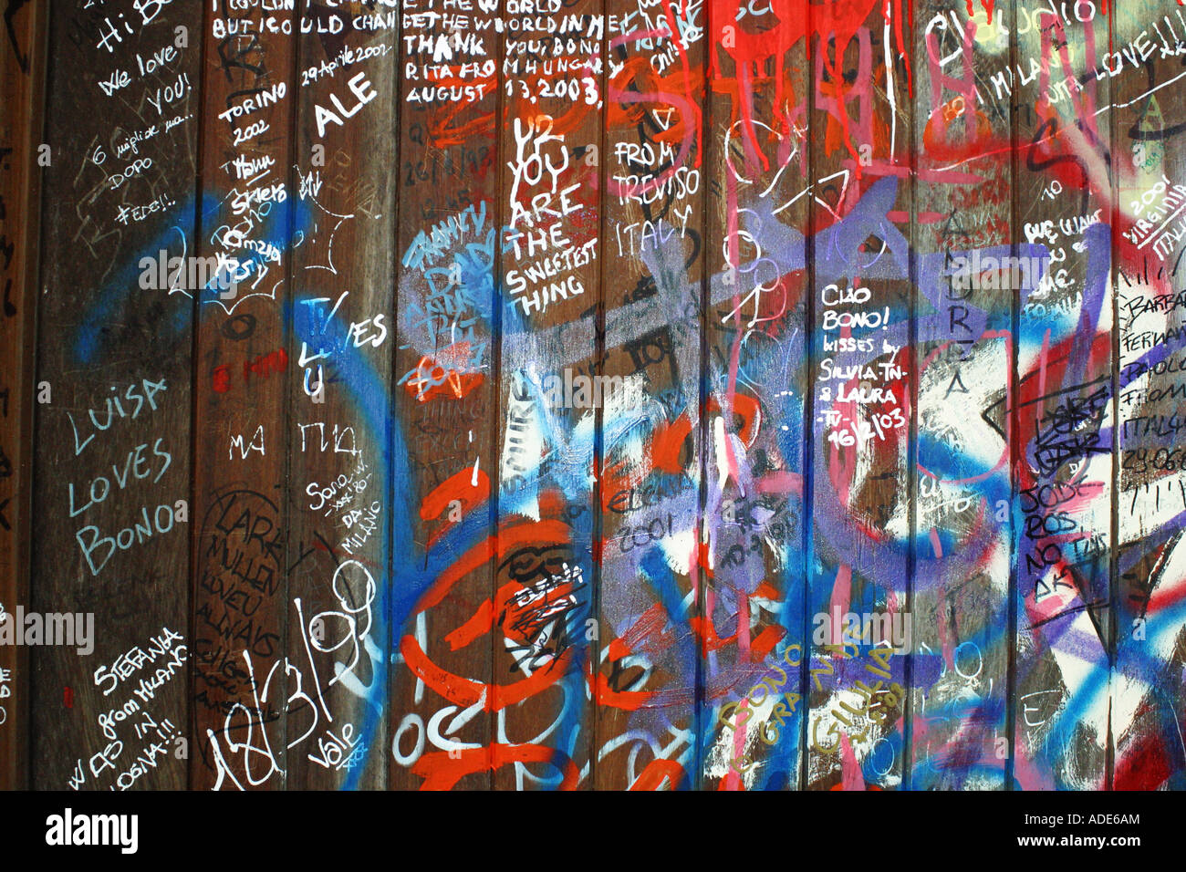 Graffiti is street art spray painting Stock Photo - Alamy