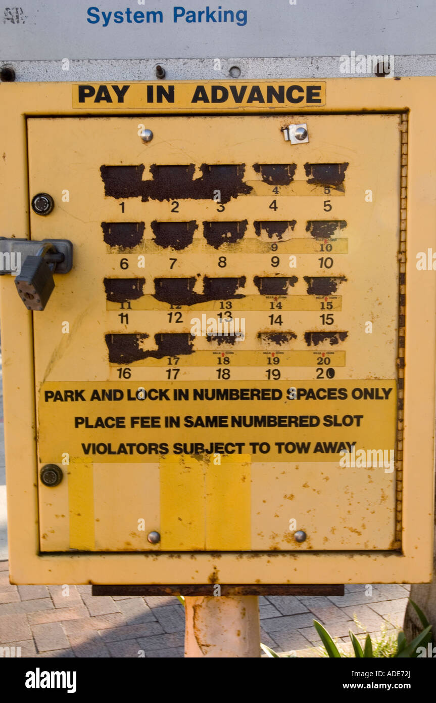 Lock box provides a place for drivers to pay for parking at the car ...
