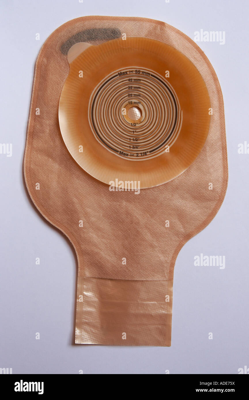 Drainable ileostomy bag with filter Stock Photo - Alamy