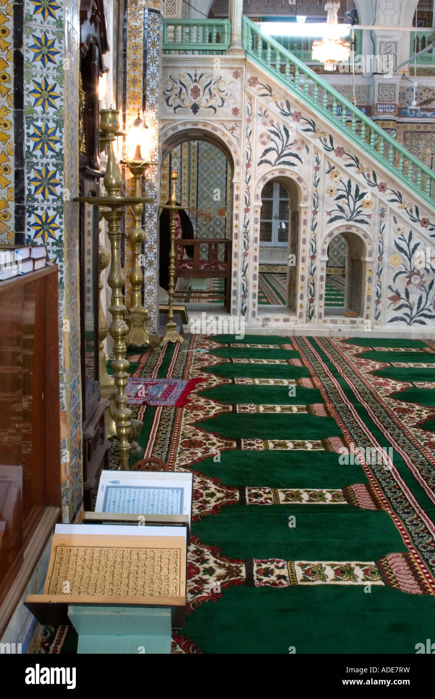 Tripoli, Libya. Gurgi Mosque, Tripoli Medina, showing minbar (pulpit ...