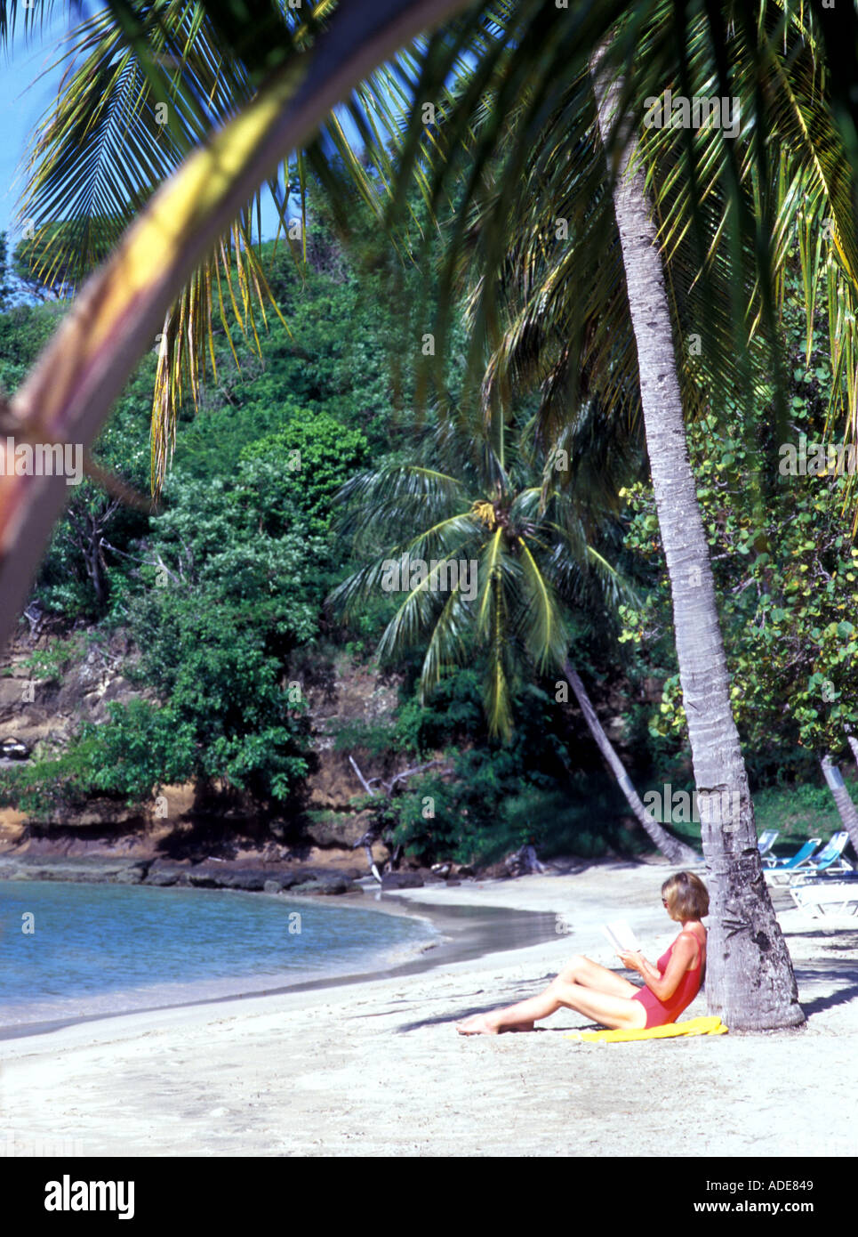 Calabash hotel beach Grenada West Indies Stock Photo - Alamy