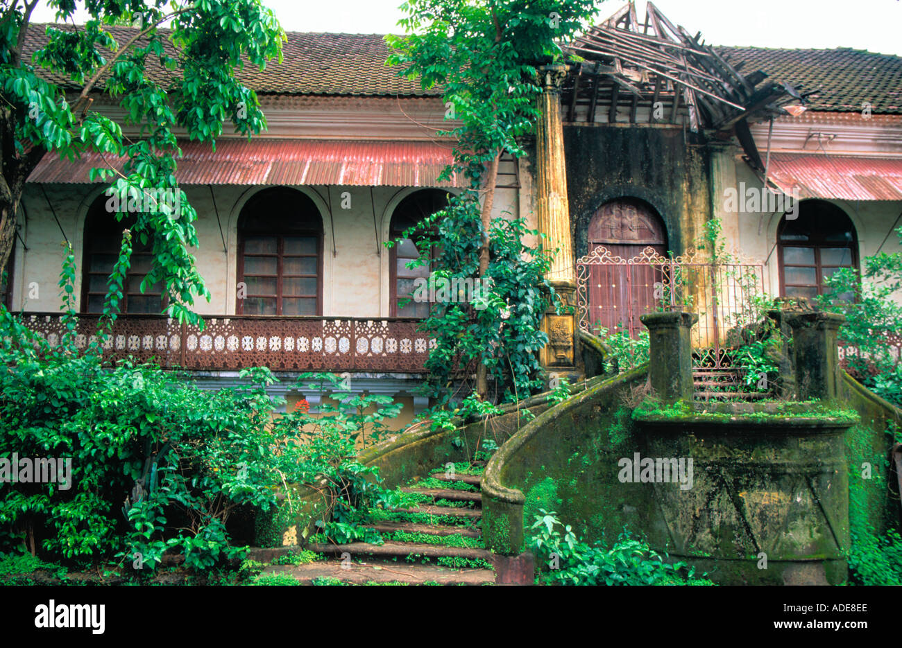 Beautiful Portuguese colonial residential house stands empty and sadly ...