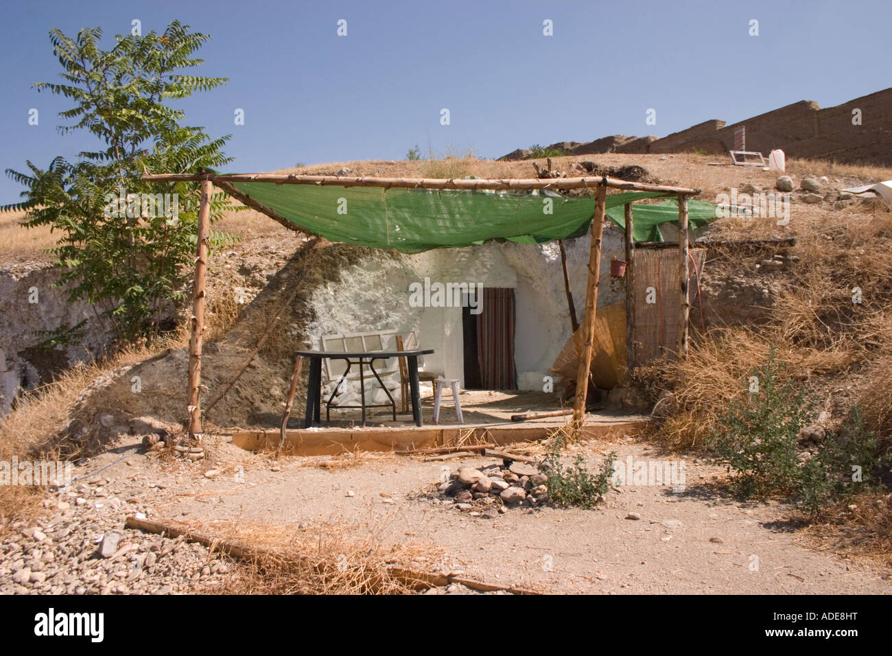 Caves turned into homes by gypsies, Sacromonte, Granada, Spain Stock ...