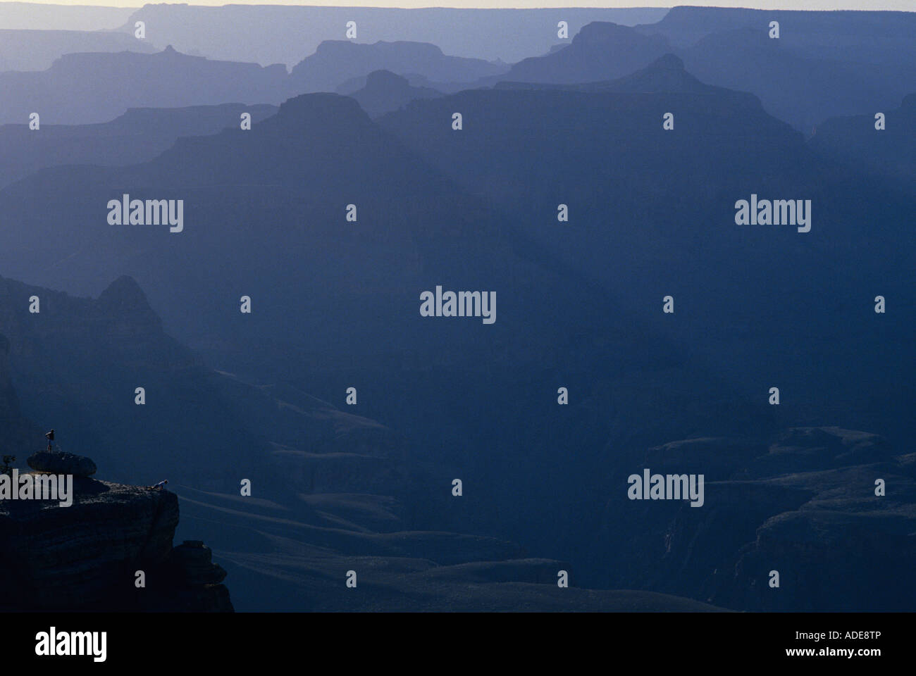 South Rim Grand Canyon taken near Yaki Point sunrise with rock ...