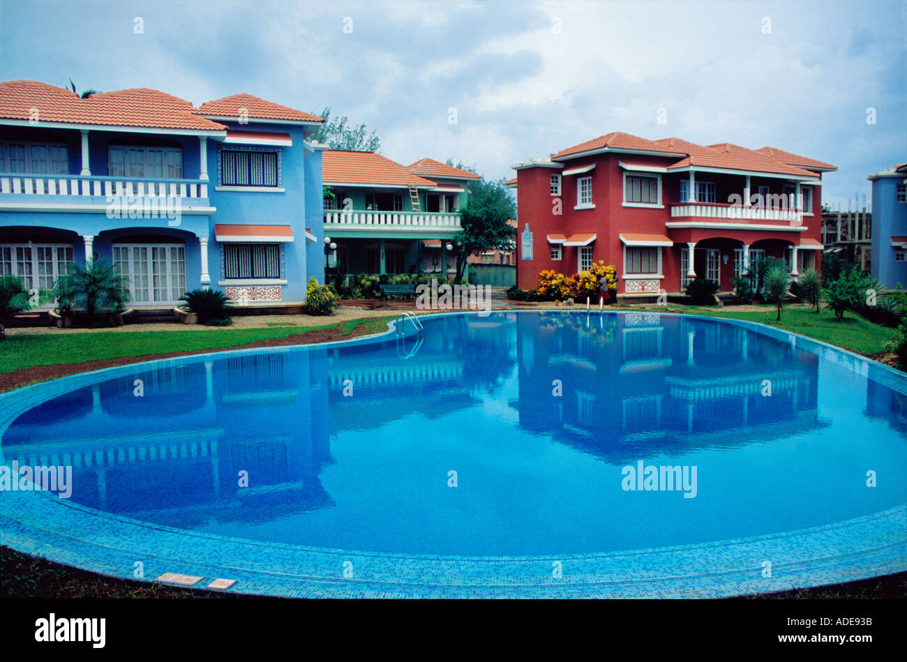 Residential complex resort colonial architecture property housing ...