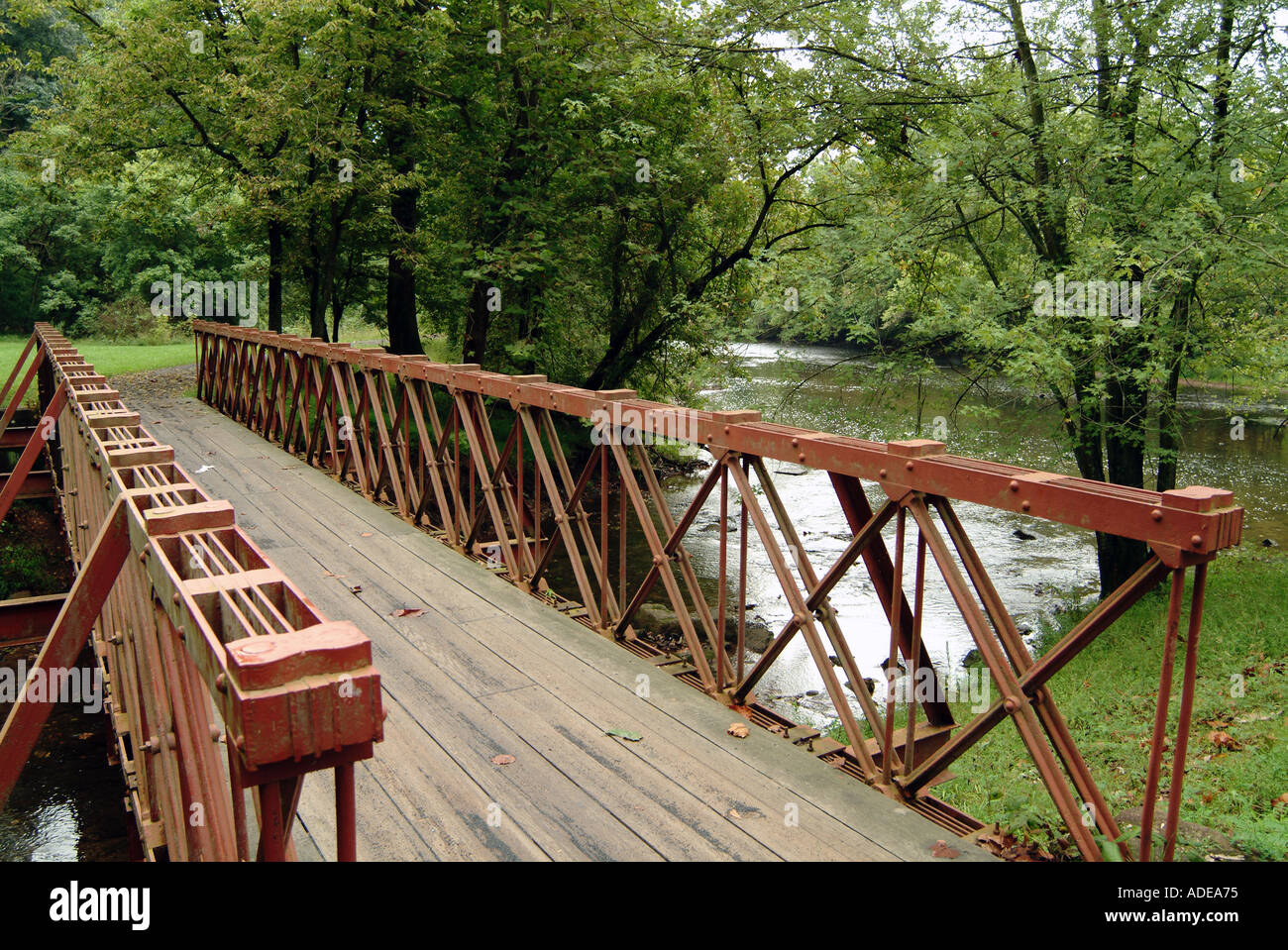 bridge over creek Stock Photo - Alamy