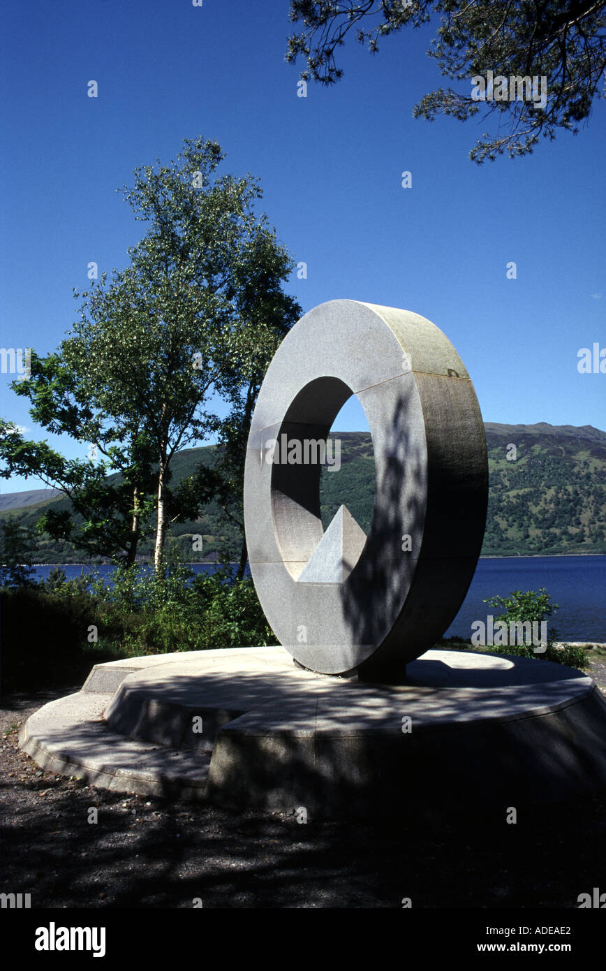 Loch Lomond Monument Stock Photo - Alamy
