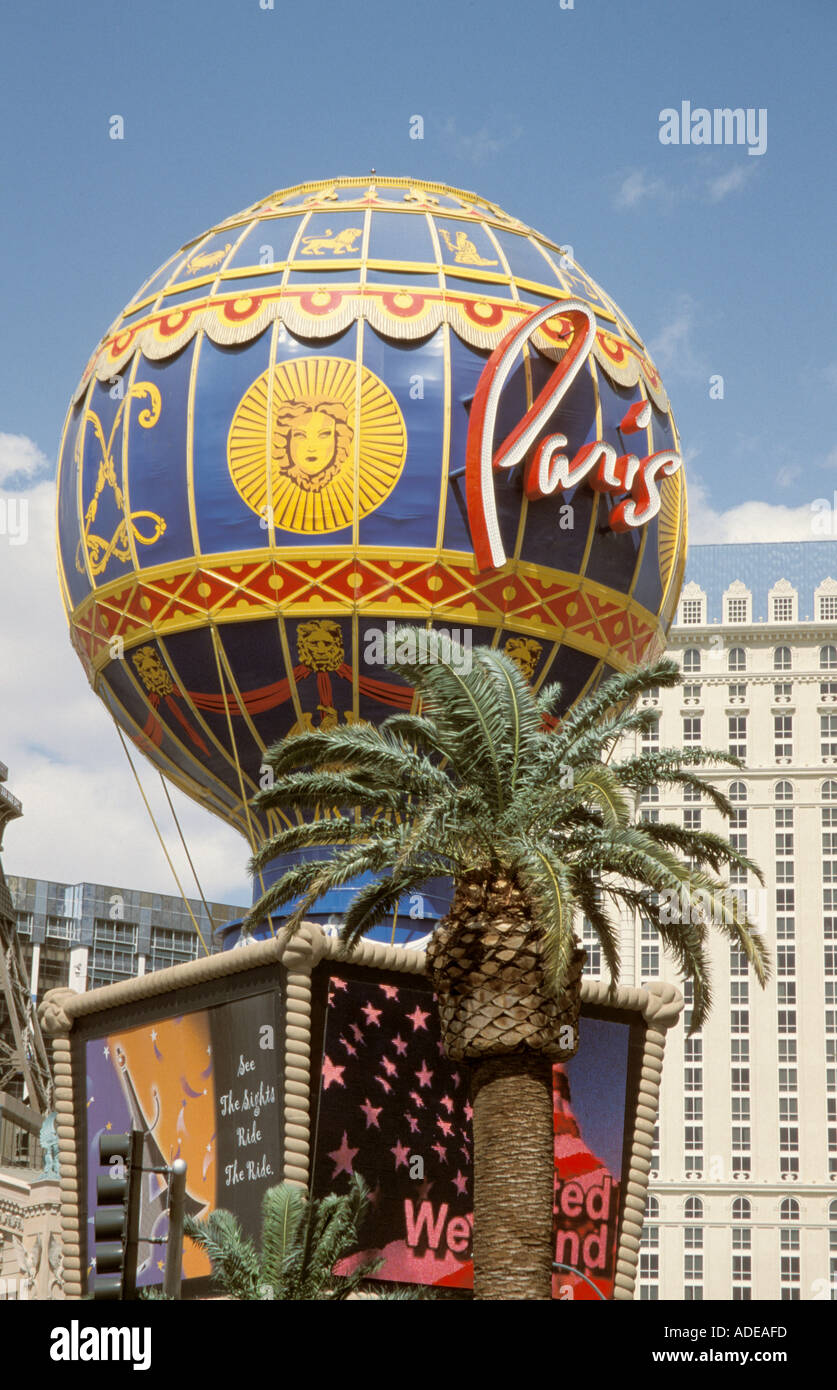 Las Vegas Nevada USA Paris Hotel balloon Stock Photo - Alamy