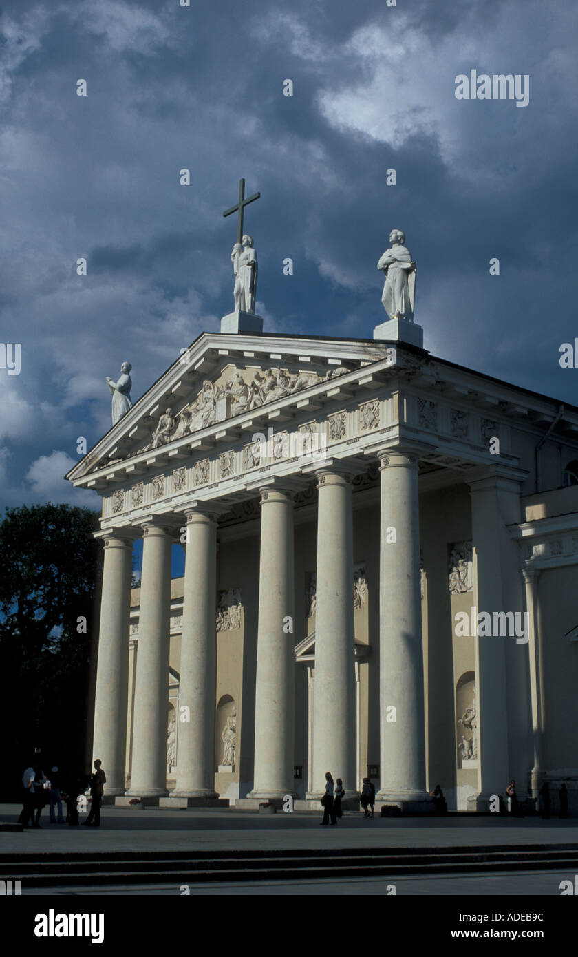 Lithuania Vilnius Catholic Cathedral built in the style of a Greek ...
