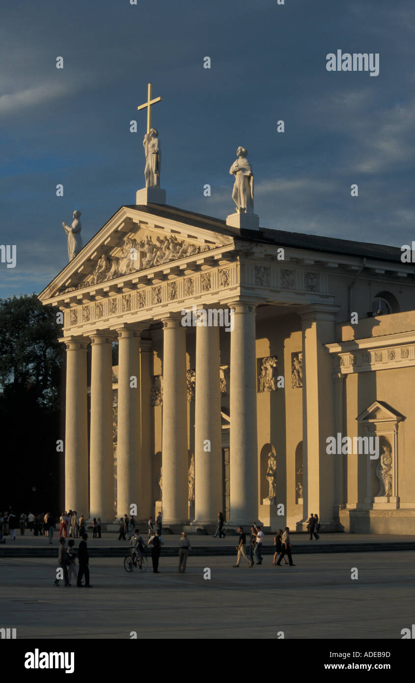 Lithuania Vilnius Catholic Cathedral built in the style of a Greek ...