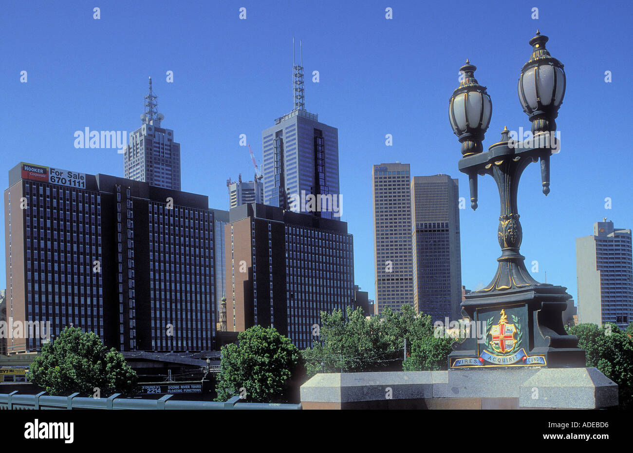 General view of the Melbourne skyline Victoria Australia Stock Photo ...