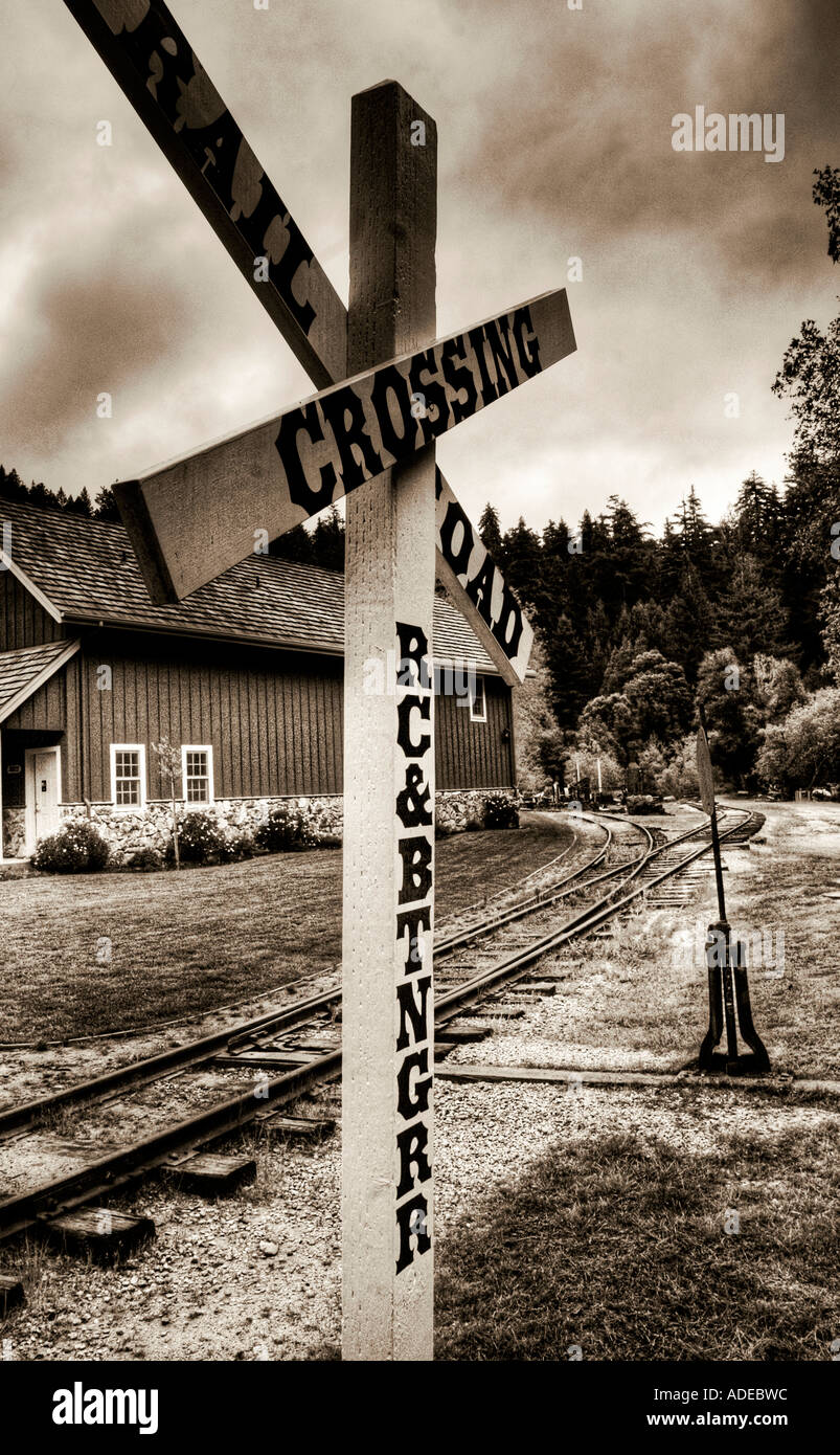 Roaring Camp Railroads, Santa Cruz Stock Photo - Alamy